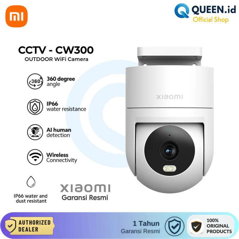 Jual Xiaomi CW300 Smart Camera IP WiFi CCTV Outdoor 2.5K IP66 ...