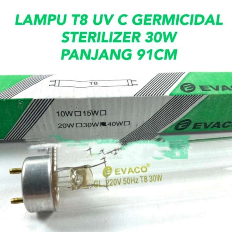 Promo lampu UV UVC germicidal sterilizer T8 30watt 90cm filter air kuman - Hanya Lampu___+bubble ...