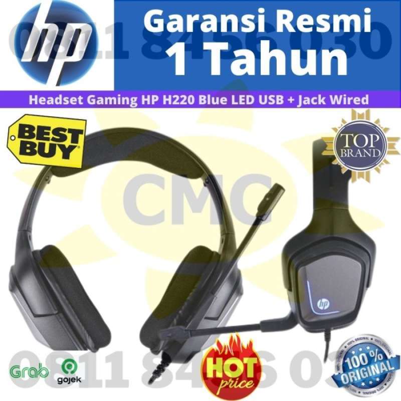 Promo Gaming Headset Headset Gaming HP H220 H 220 USB+Jack Wired Original Diskon 9% di Seller ...