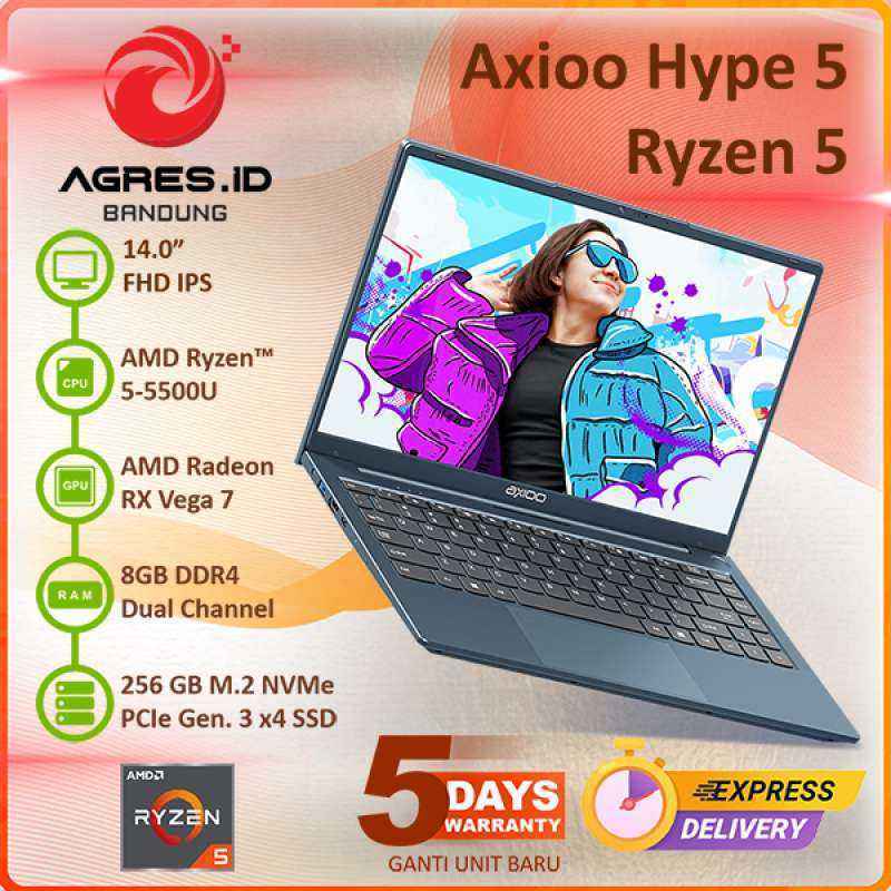 Jual Axioo Hype 5 Ryzen 5 5500 8gb 256gb 14”fhd Di Seller Agres Id ...