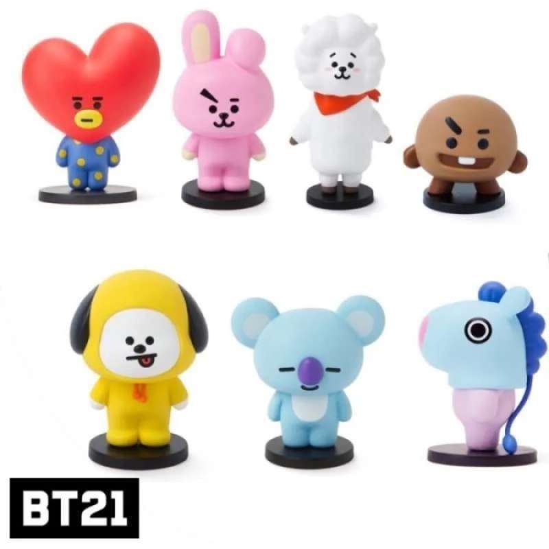 Promo BTS ACTION FIGURE CARTOON SET ISI 7 VERSION KPOP BT21 Diskon 9% ...