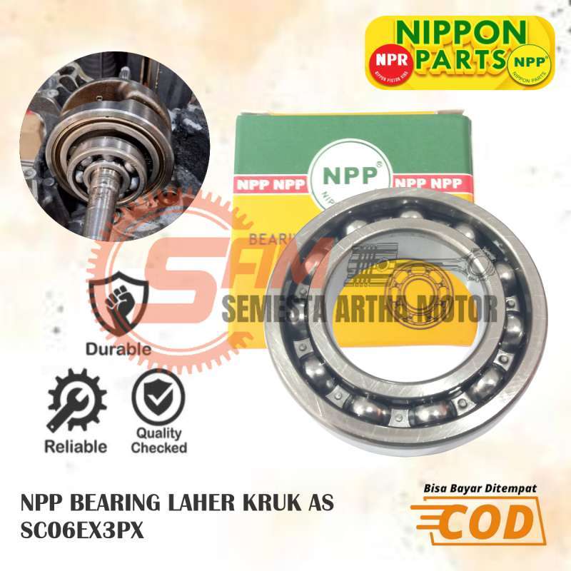 Jual Laher NPP SC06EX3PX Bearing Kruk As Bantalan Motor Honda Genio All ...