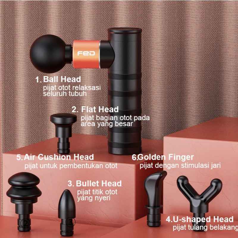 Jual Alat Fascia Massage Gun Portable | Alat Pijat Elektrik Badan ...