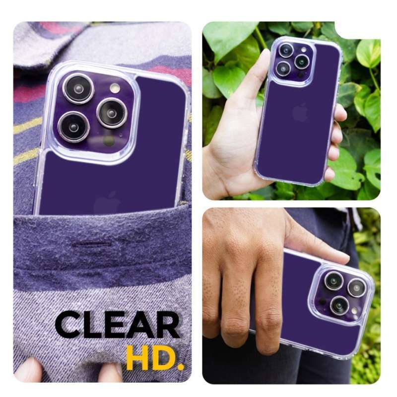 Promo Case iPhone 14 Pro Max Plus OctaGoods Dual Clear X Anti Crack ...