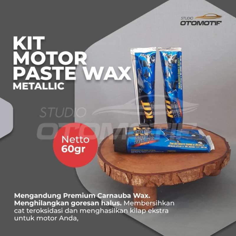 Jual Paste Wax Motor Kit Metallic Pengkilap Body Motor Wax Metallic ...