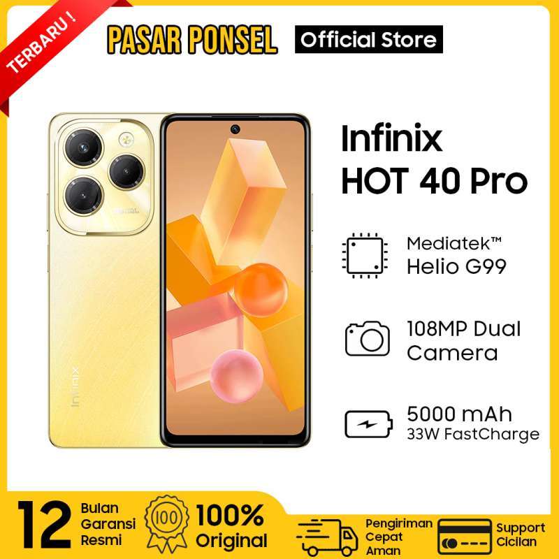 Jual INFINIX HOT 40 PRO 8/256 GB GARANSI RESMI MURAH di Seller Pasar Ponsel Official Store ...