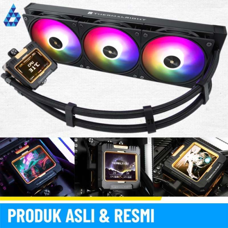 Jual Thermalright Frozen Warframe 360 Black Argb Lcd Liquid Water ...