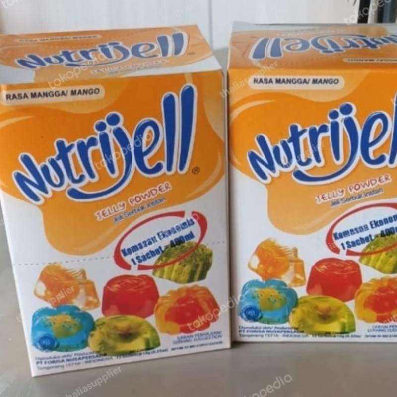 Jual NUTRIJELL MANGGA 15GR X 12 PCS (BOX) JELLY POWDER RASA MANGGA ...