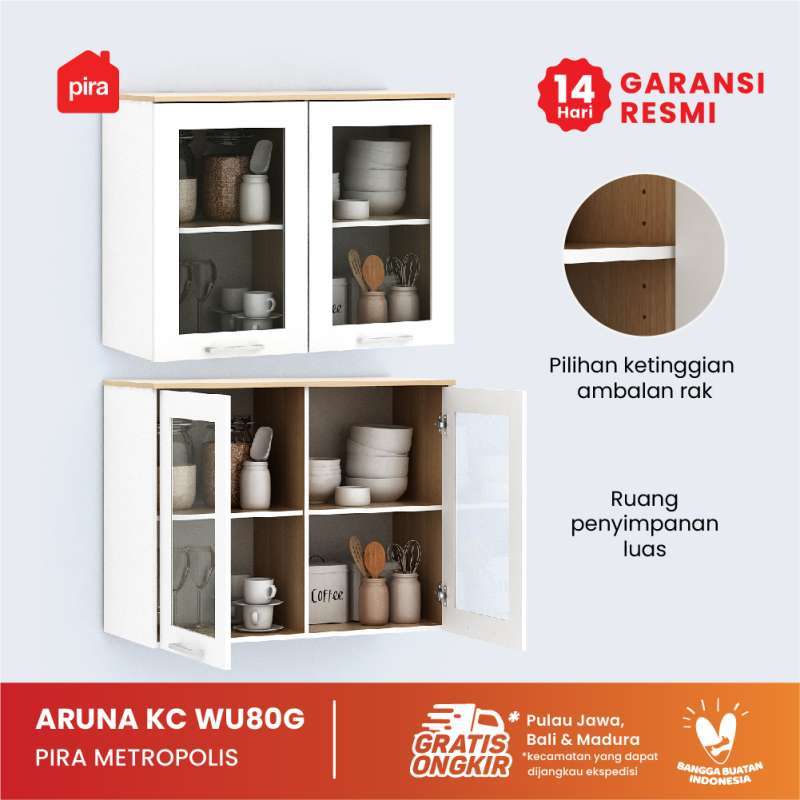 Promo Pira Metropolis Ox - Aruna Kc Wu80g Rak Gantung Dapur / Kitchen ...