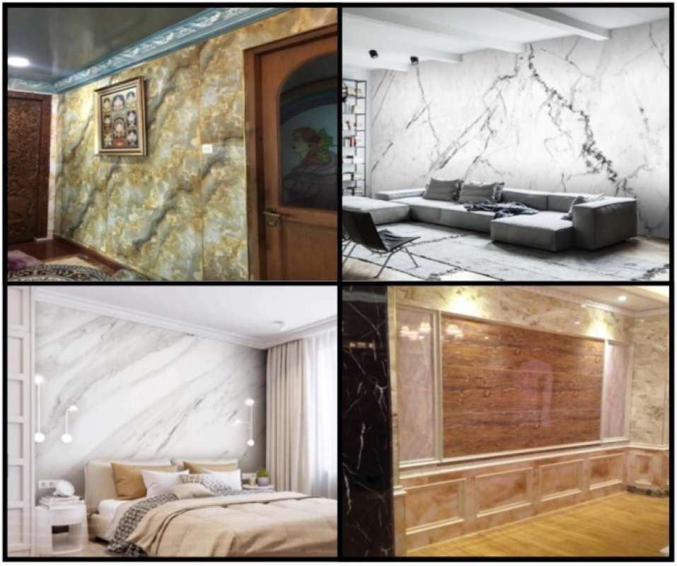 Promo Panel Dekoratif Marmer |panel Marmer Dinding Pvc Diskon 23% Di ...