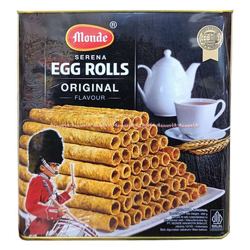 Jual Monde Egg Roll 300gr Kemasan Kaleng Wafer Eggroll Serena Monde ...