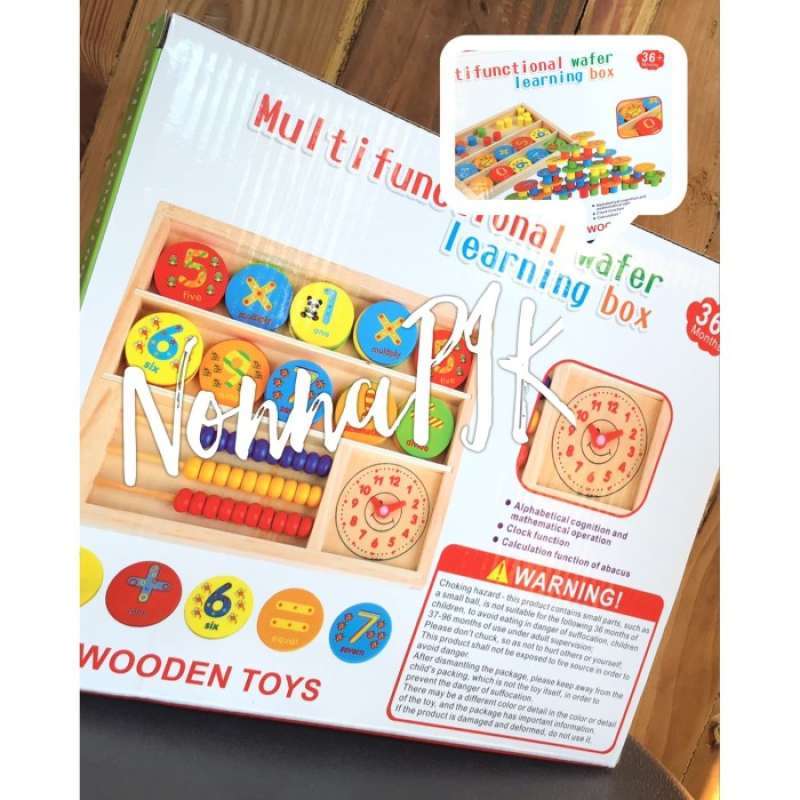 Promo Mainan Edukasi Anak Berhitung Multifunctional Wafer Learning Box ...