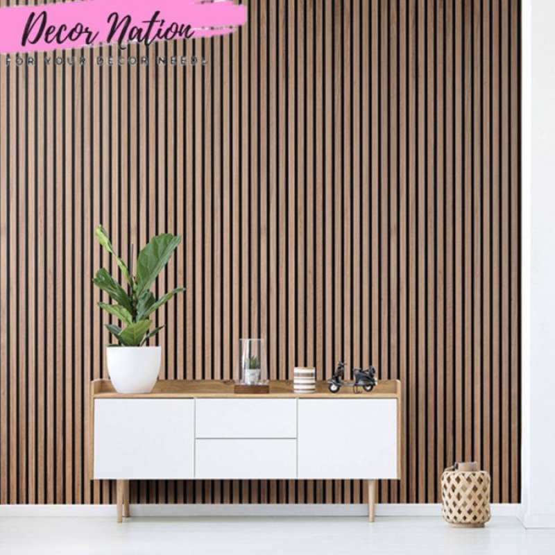Promo DECOR.NATION WPC WOOD PANEL DINDING KAYU 150X15CM - Cream 1.5M ...