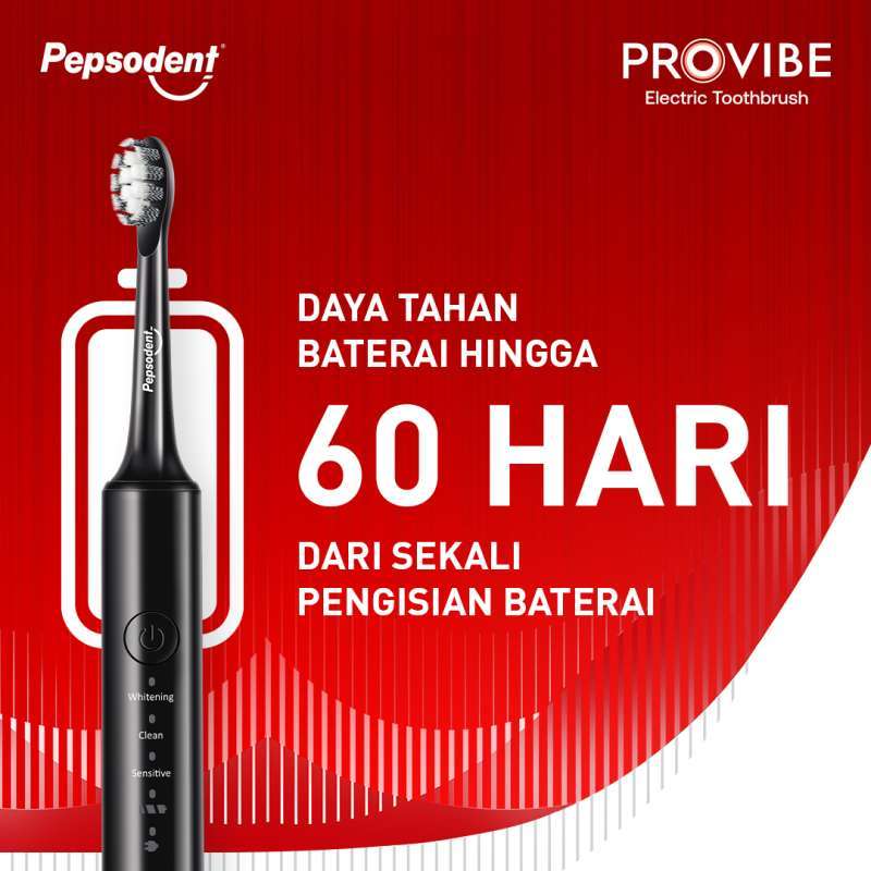 Promo Pepsodent Provibe Electric Toothbrush Starter Kit Diskon 12% Di ...