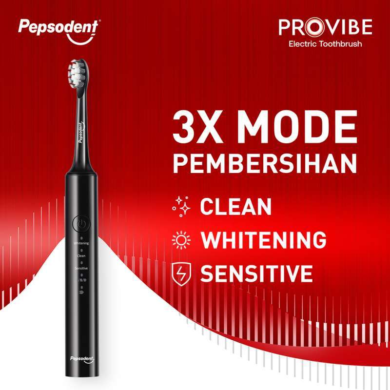 Promo Pepsodent Provibe Electric Toothbrush Starter Kit Diskon 12% Di ...