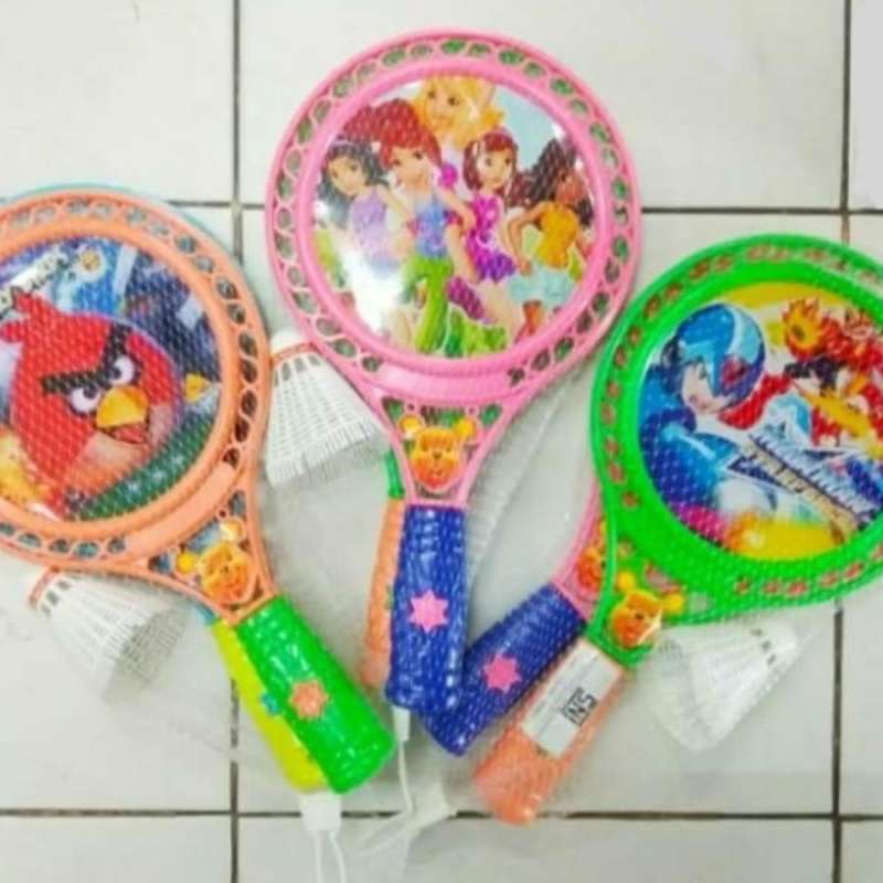 Jual Mainan Peran Olahraga Raket Badminton Ping Pong Karakter Assorted ...