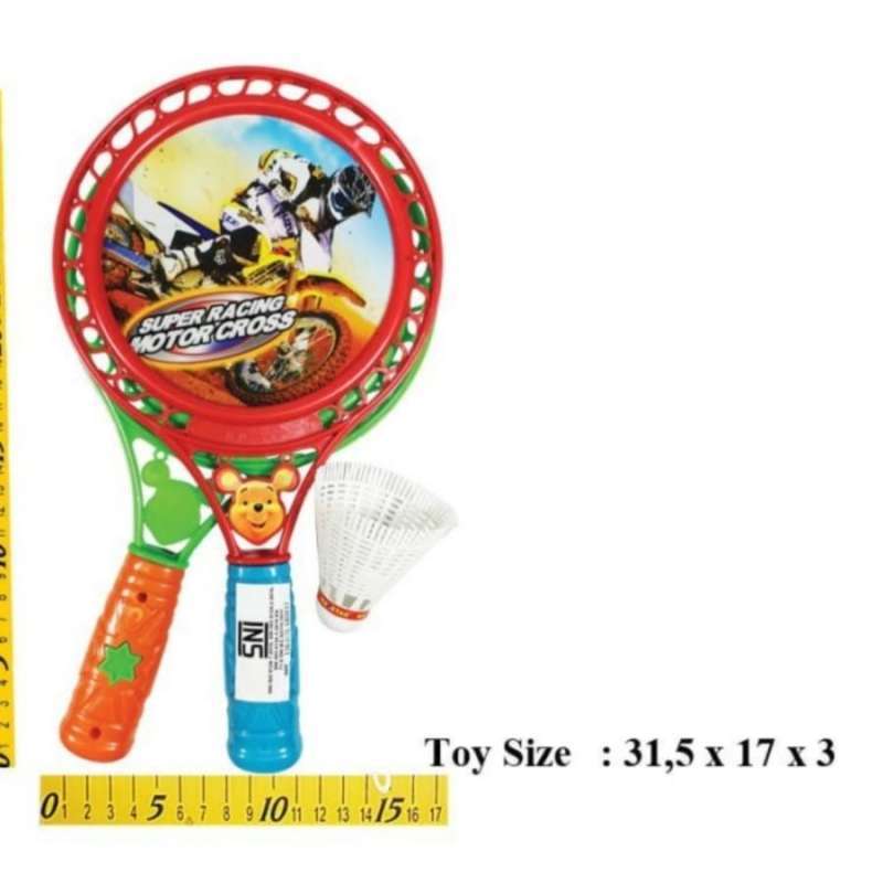 Jual Mainan Peran Olahraga Raket Badminton Ping Pong Karakter Assorted ...