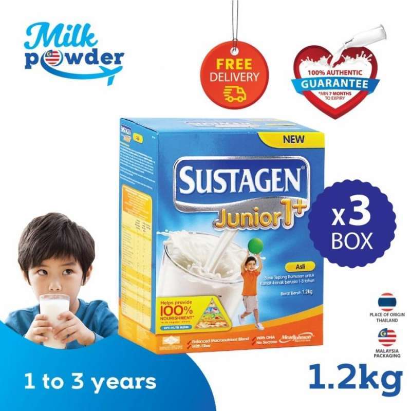 Jual malaysia-Sustagen Junior 1+(Original/Vanilla/Chocolate)(1 to 3 ...