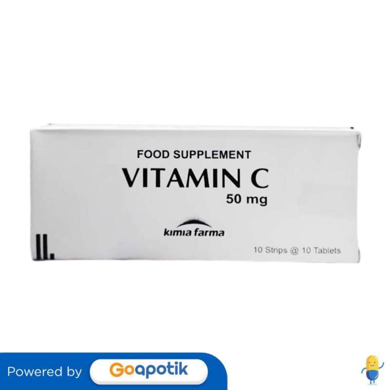 Jual VITAMIN C KIMIA FARMA 50 MG BOX 100 TABLET di Seller Apotek ...