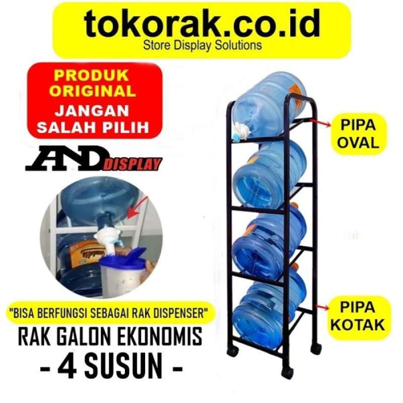 Promo Rak Galon Susun 4 - Rak Galon Air - Rak Dispenser Air - Rak Galon ...
