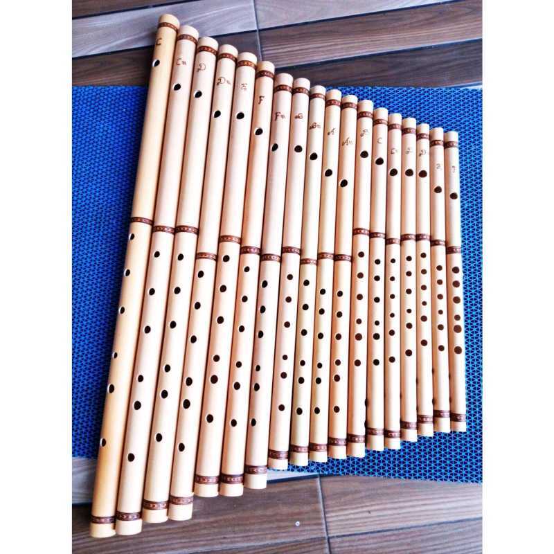 Jual Suling Dangdut Suling Bambu 1 Set Isi 18 Biji Di Seller Yosse ...