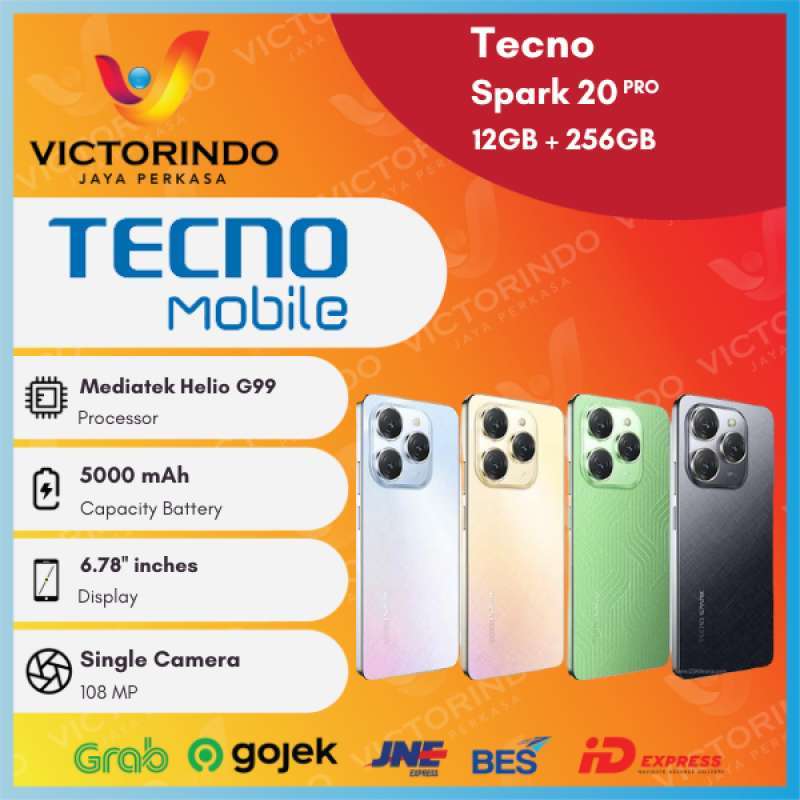 Jual Tecno Spark 20 Pro ( Ram 12gb + Rom 256gb ) Garansi Resmi - Moonlit Black Di Seller ...