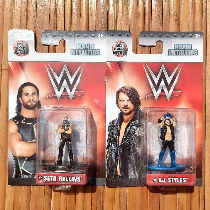 Jual JADA NANO WWE SETH ROLLINS AJ STYLES - MINI FIGURE METALFIGS ...