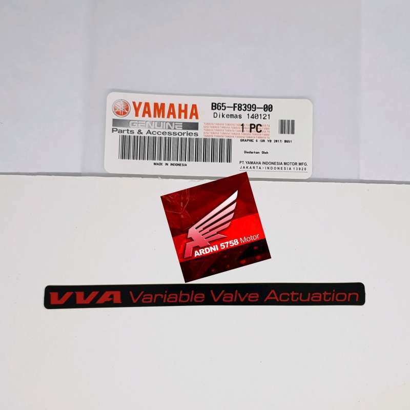 Jual STICKER STIKER LABEL MARK LOGO TULISAN VVA HITAM MERAH VARIABLE ...