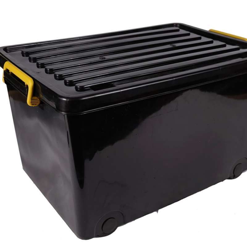 Promo Roller Box 65 Liter Hitam Box Container 65 Box Container Box ...