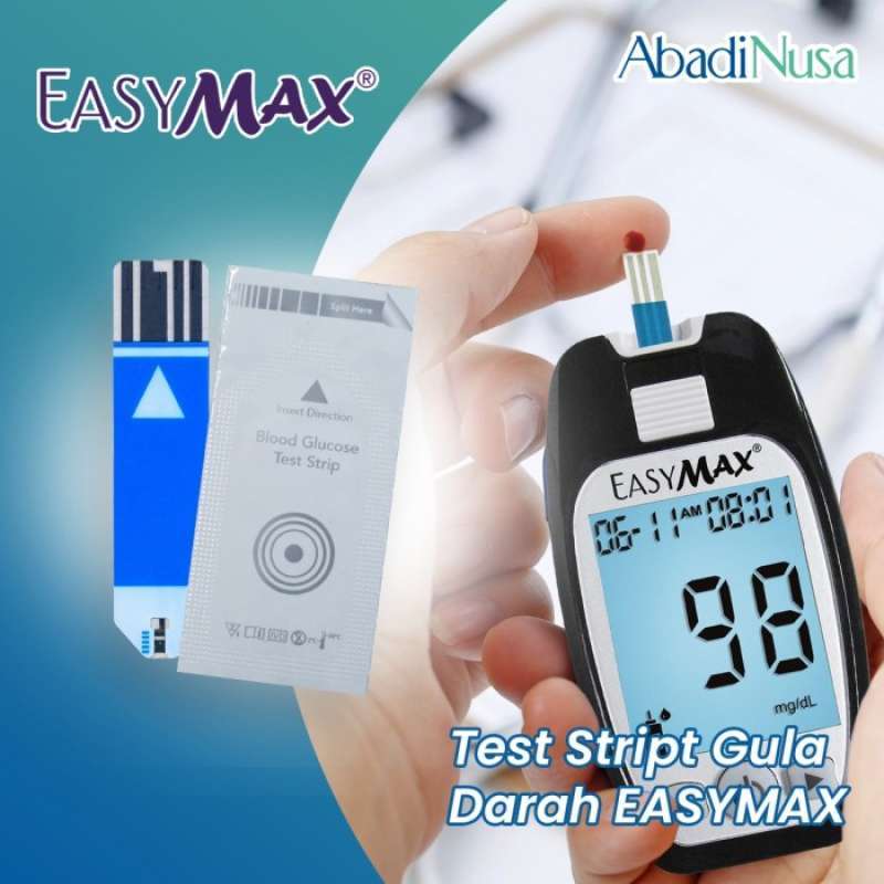 Promo Easymax Individual Foil Pack Blood Glucose Test Strip 50's Diskon ...