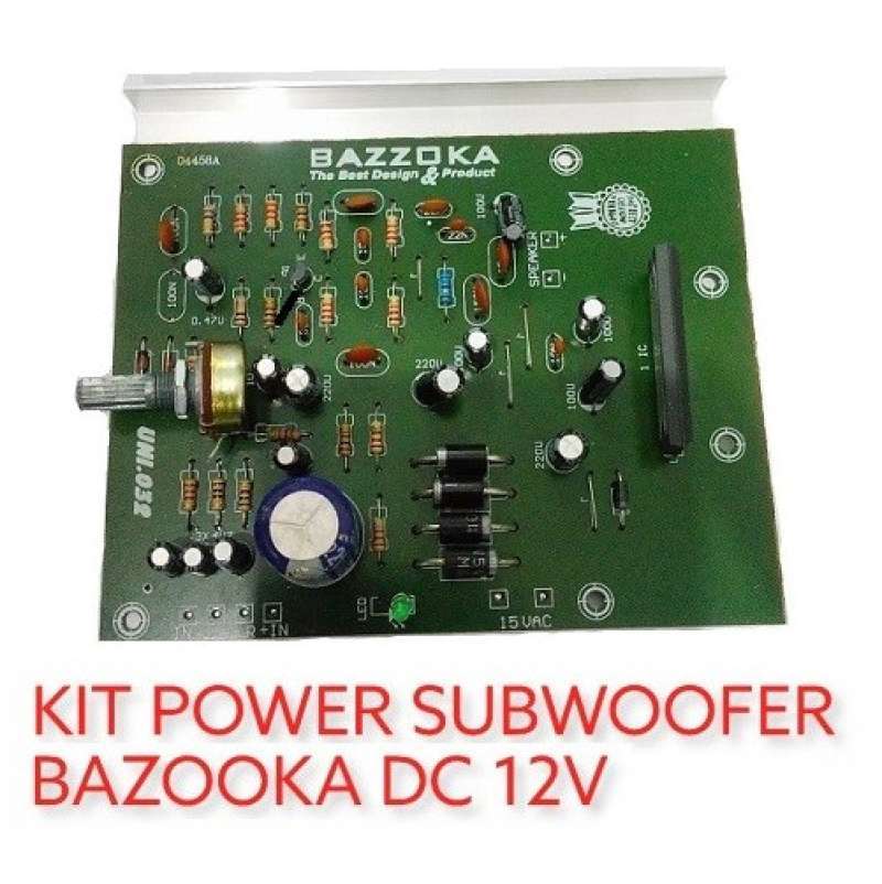 Promo Bazooka Active Sub Woofer Plus 12v Power Amplifier La 4508 ...