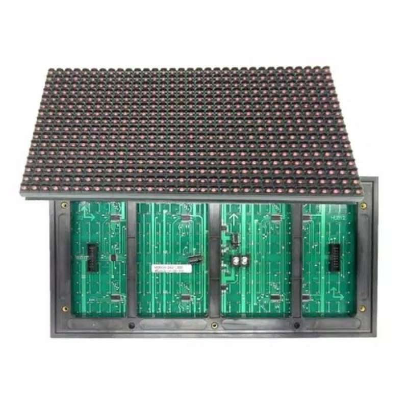 Jual Running Text Panel P10 Modul Full Red Merah LED Outdoor Lampu ...