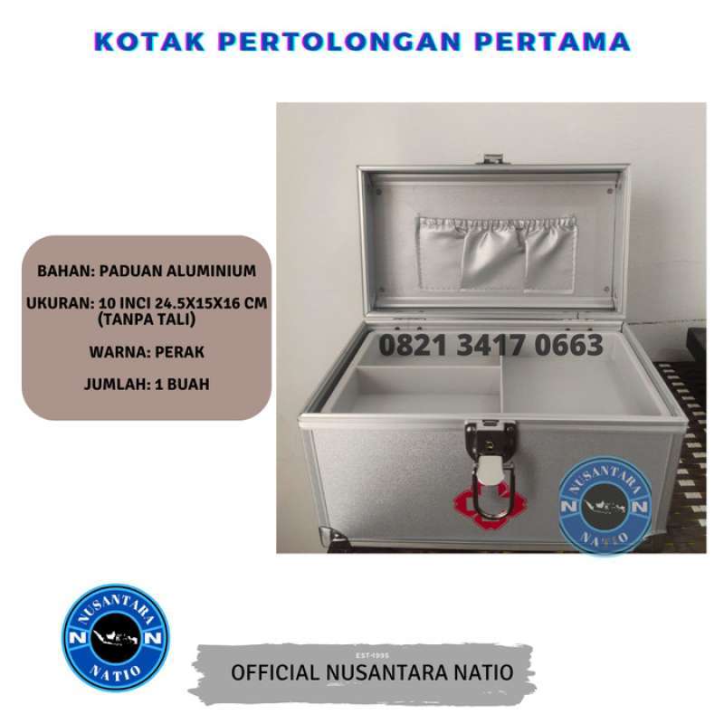 Promo Kotak Pertolongan Pertama / P3k First Aid Kit Box Almunium -ready ...
