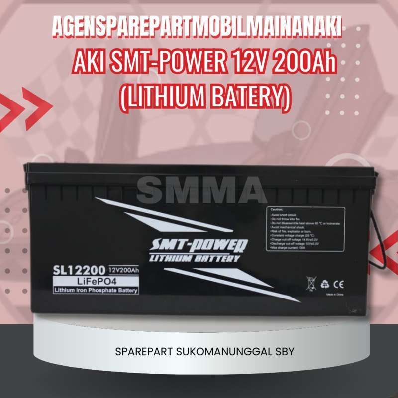 Jual Battery Aki Smt-power Lithium Accu 12v 200ah Di Seller Agen ...