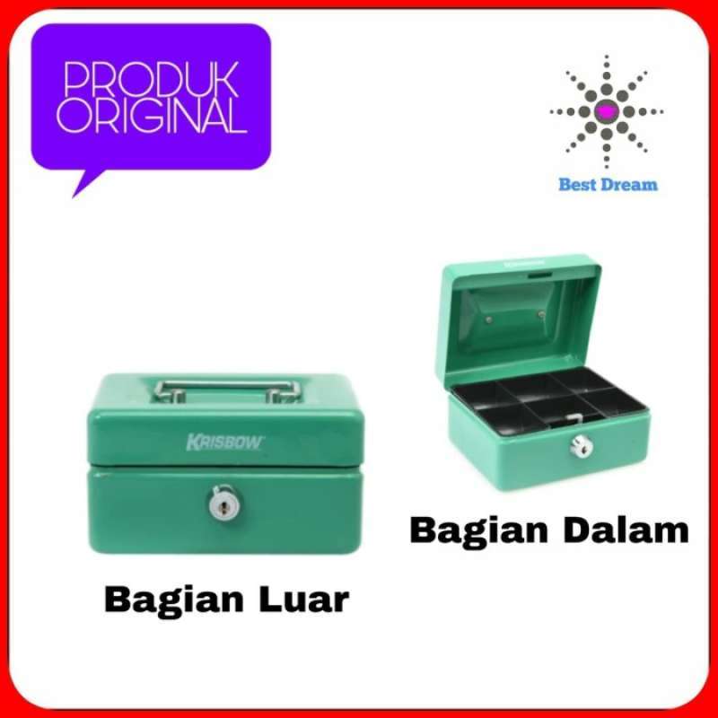 Promo Krisbow Cash Box 6 Inch/Kotak Uang/Safe Deposit Box/Brankas Uang ...