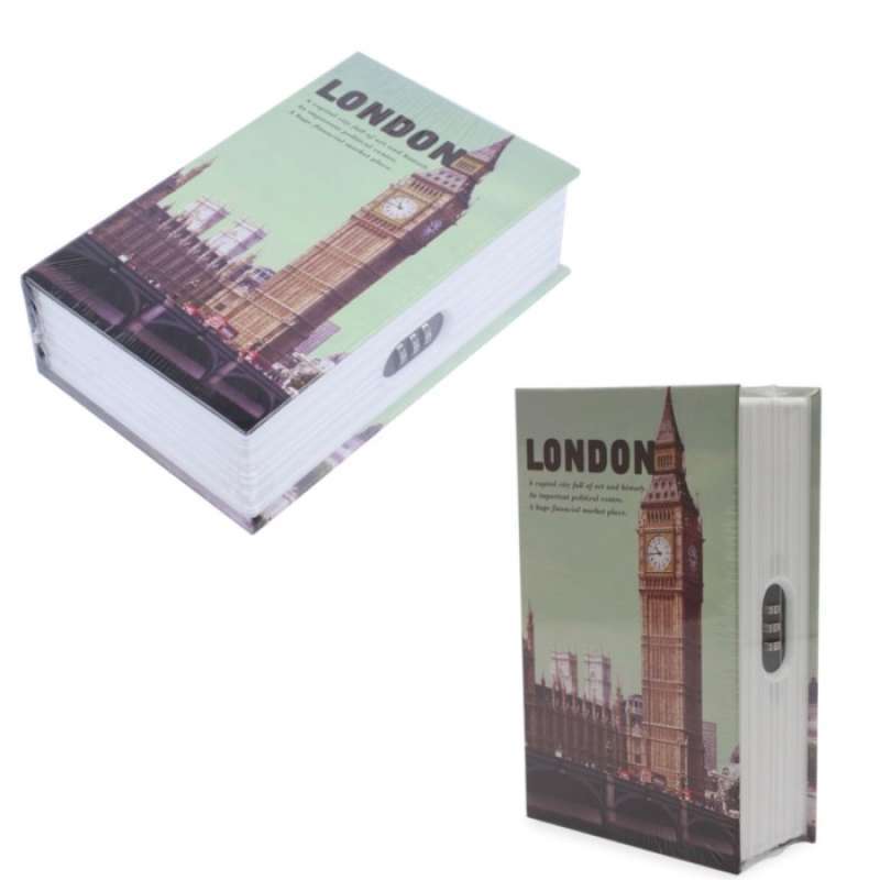 Promo Brankas Bentuk Buku Krisbow Safe Deposit Box Cash Box Diskon 27% ...