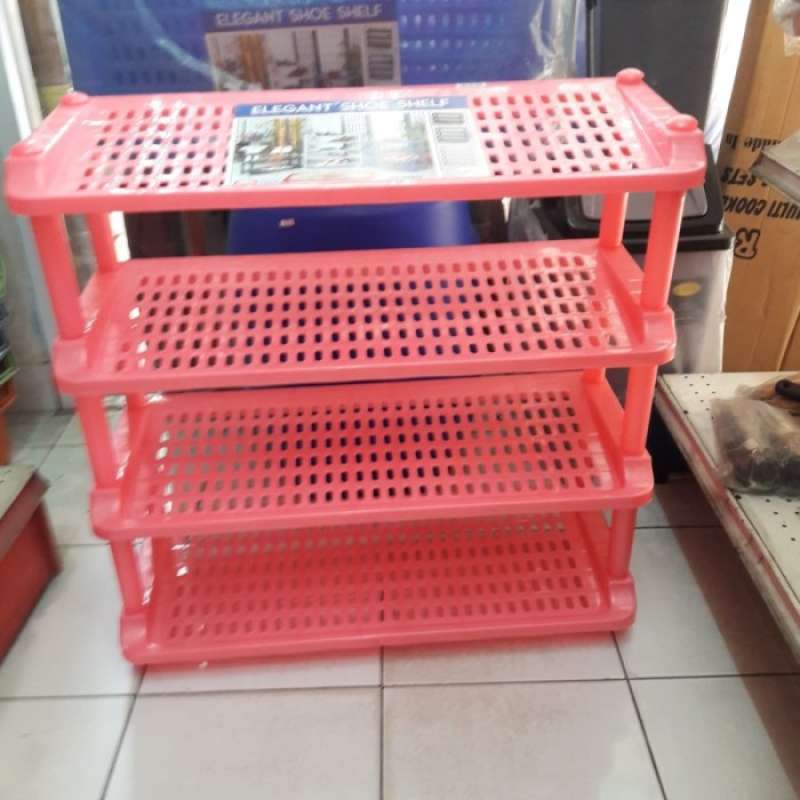 Promo Rak / Tempat Sepatu Miring Shinpo Susun 4 Diskon 27% Di Seller ...