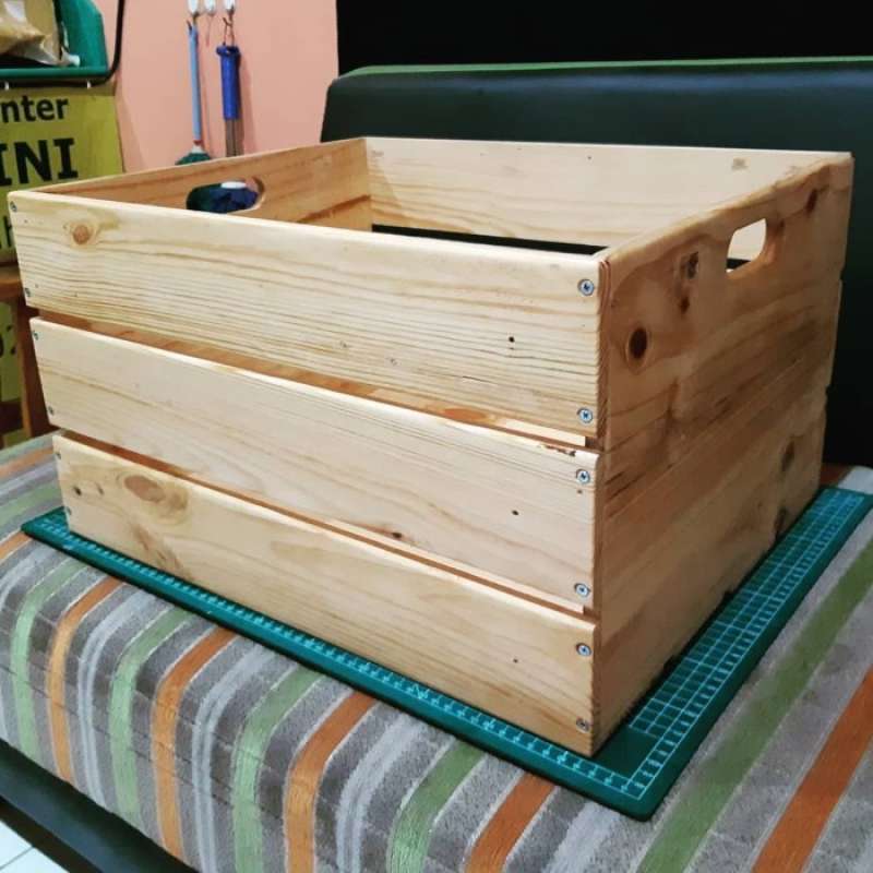 Jual Wooden Crate / Container / Box / Storage / Krat Kayu 60l Di Seller ...