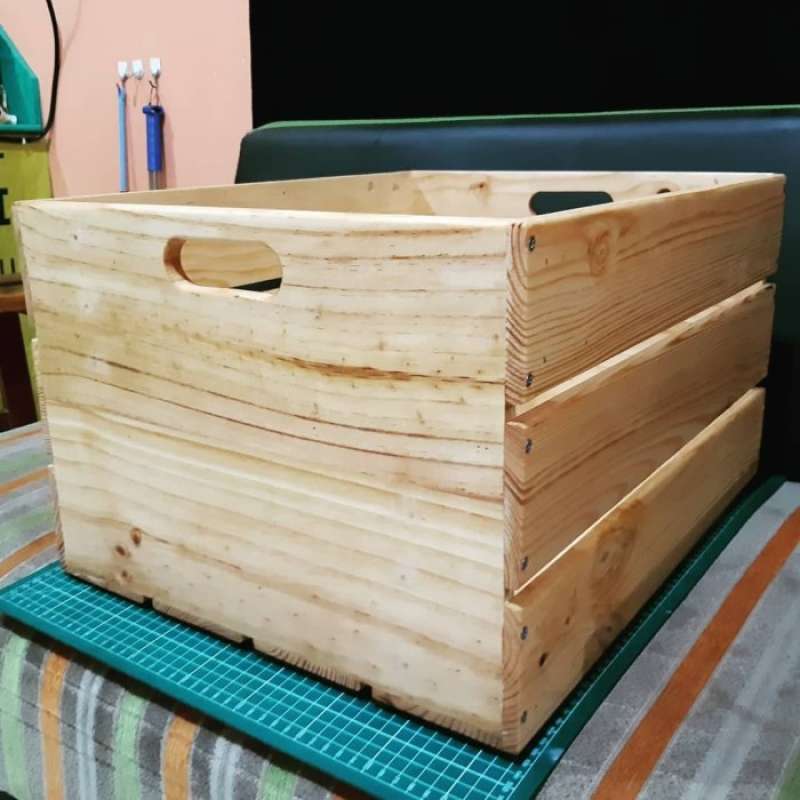 Jual Wooden Crate / Container / Box / Storage / Krat Kayu 60l Di Seller ...