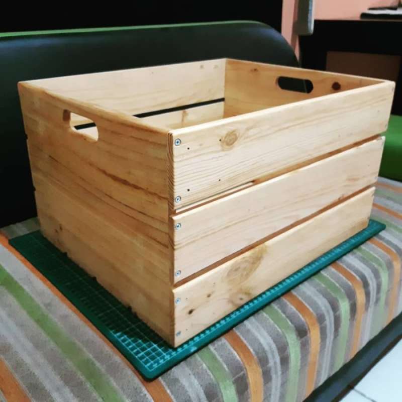 Jual Wooden Crate / Container / Box / Storage / Krat Kayu 60l Di Seller ...