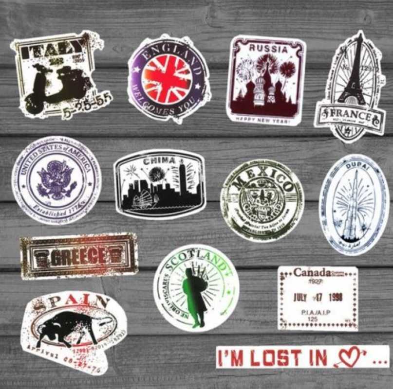 Promo Stiker 139 - Cap Perangko Stempel Tempat Wisata Koper Rimowa ...