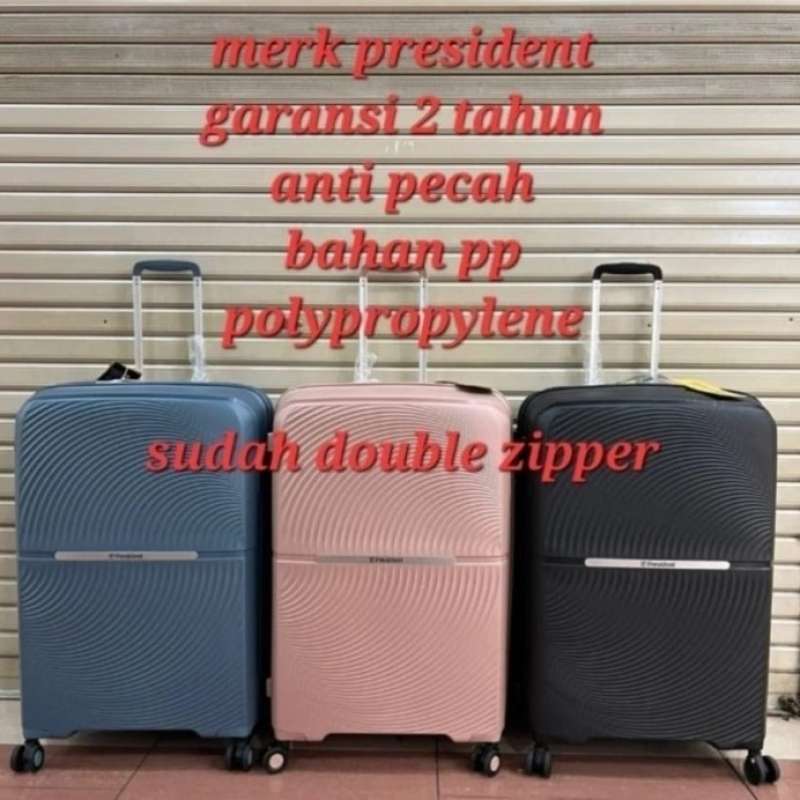 Promo Koper President 1918 20 inch Cabin dan 24 inch Bagasi Kunci TSA ...
