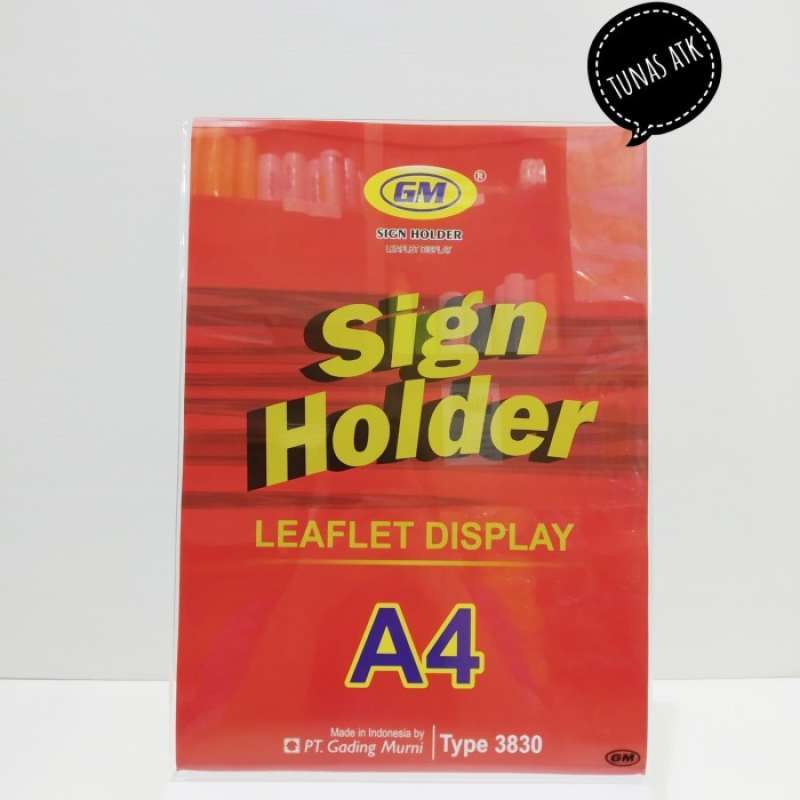 Jual Sign Holder Gm A4 Bentuk-l 3830 Di Seller Aneka Stationery Malang - Sukun, Kota Malang | Blibli