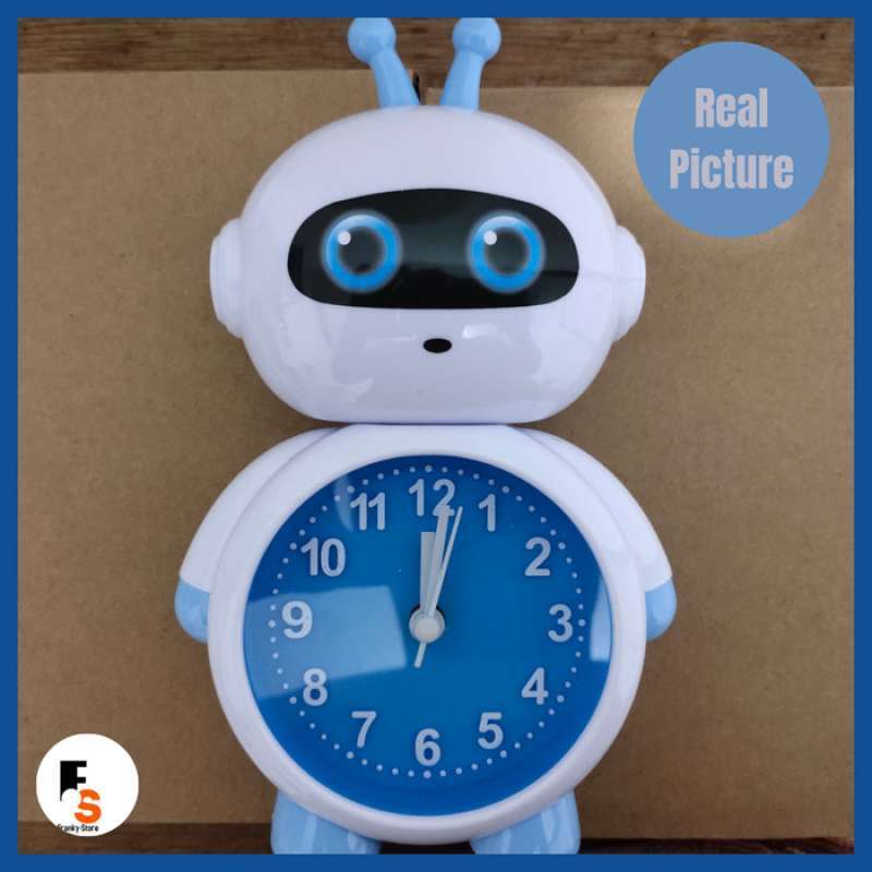 Jual Jam Weker/Jam Beker Alarm Meja Ukuran Besar Lucu Unik Model Robot ...