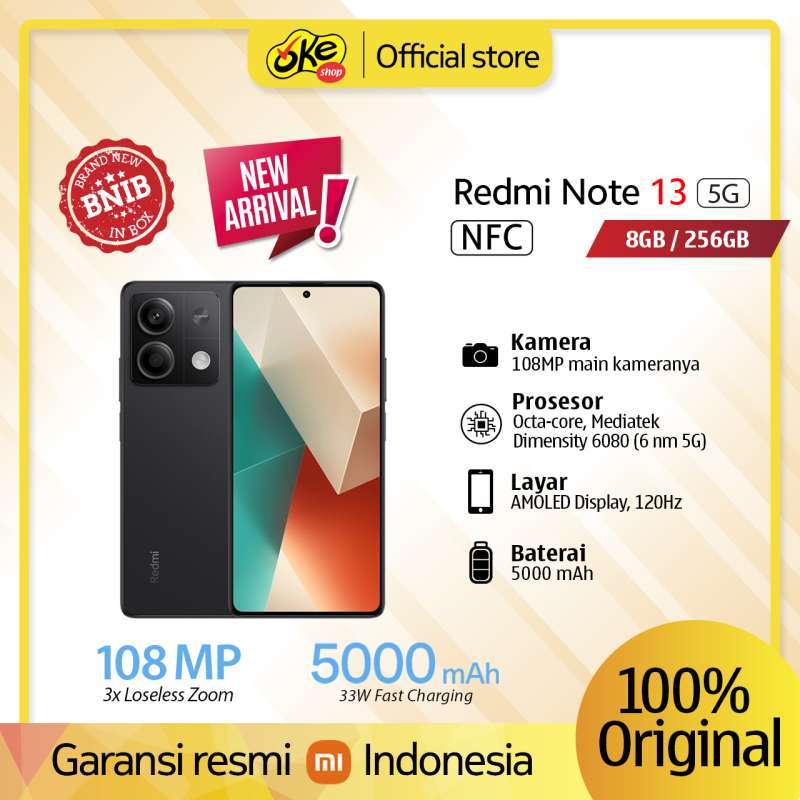 Jual Xiaomi Redmi Note 13 4G 5G Ram 8/256GB - White 4G di Seller ...