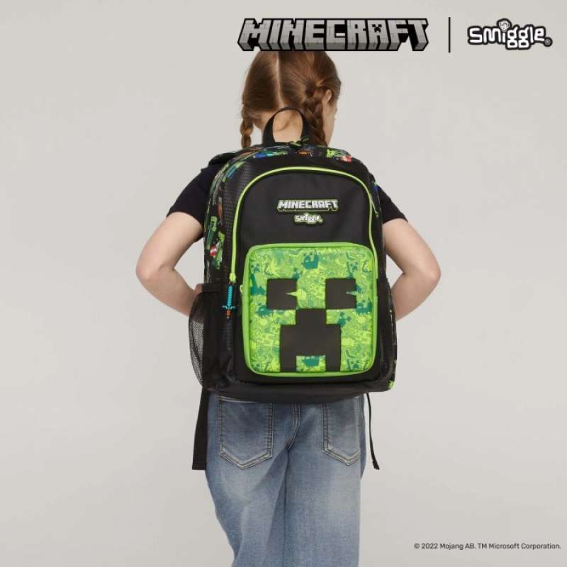Promo Smiggle Minecraft Backpack Lunchbag Wallet - backpack - Trolley ...