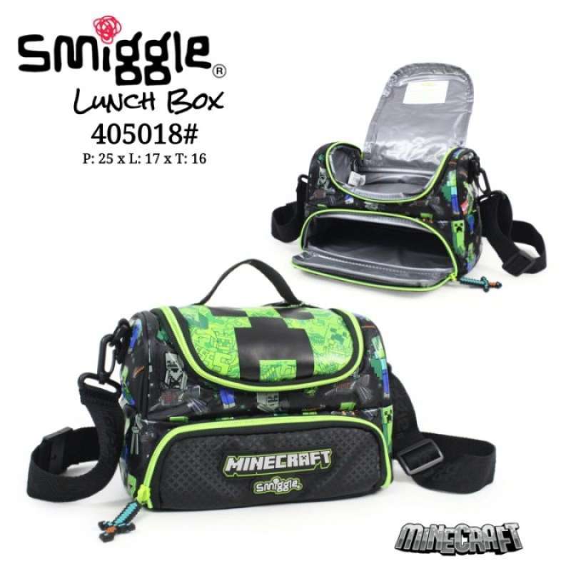 Promo Smiggle Minecraft Backpack Lunchbag Wallet - backpack - Lunchbag ...