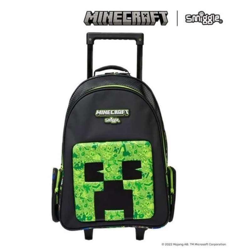 Promo Smiggle Minecraft Backpack Lunchbag Wallet - backpack - Trolley ...