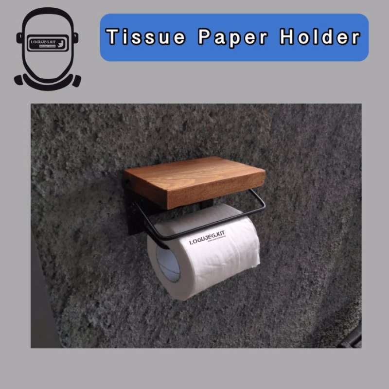 Promo Tissue Paper Holder / Tempat Tisu Roll Besi Dinding Toilet ...