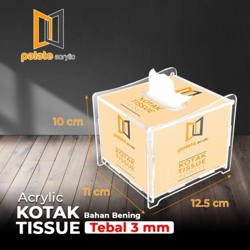 Promo Kotak Tissue Akrilik Tempat Tissue Acrylic Akrilik Bening ukuran ...